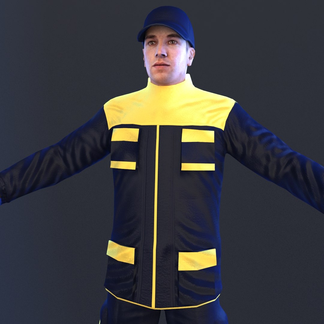 3D Mechanic Man Model - TurboSquid 1412364