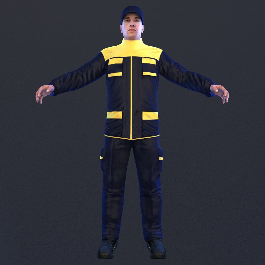 3D Mechanic Man Model - TurboSquid 1412364