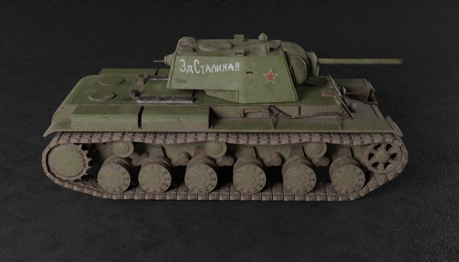 Kv-1 Soviet Heavy Tank Model - TurboSquid 1604277