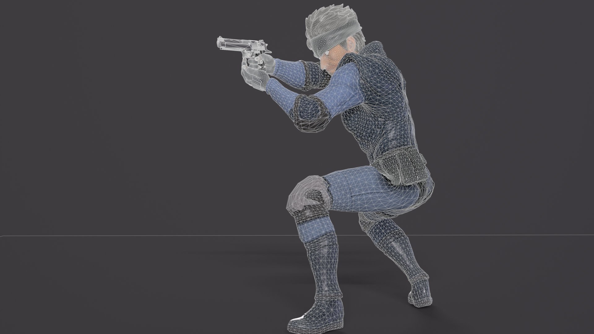 Solid Snake Fan Art From Metal Gear Solid 3D - TurboSquid 2122290