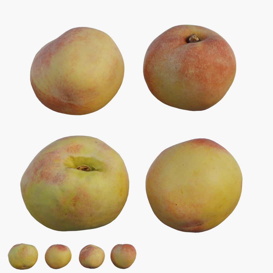 3D peach model - TurboSquid 1903472