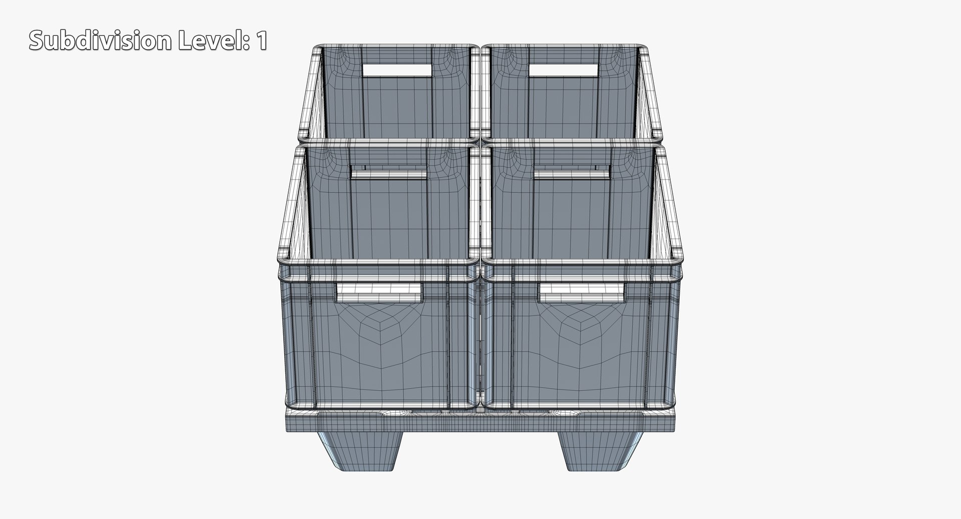 3ds Max Plastic Pallet Boxes