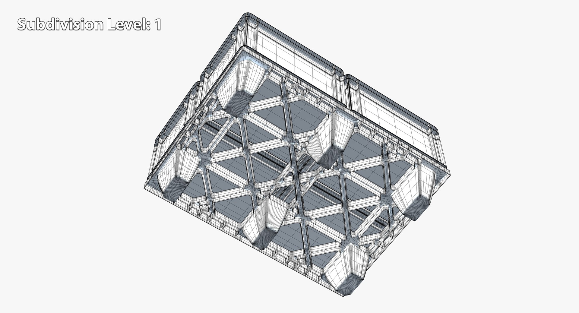 3ds Max Plastic Pallet Boxes