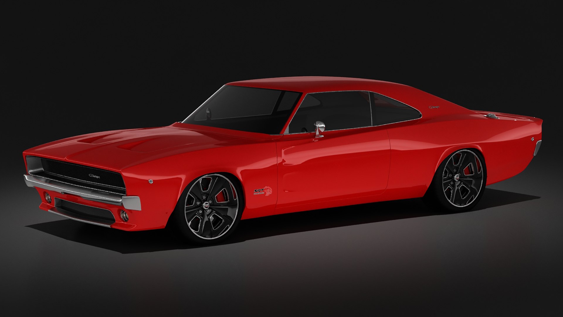 3D 1968 Charger Modified - TurboSquid 1975185
