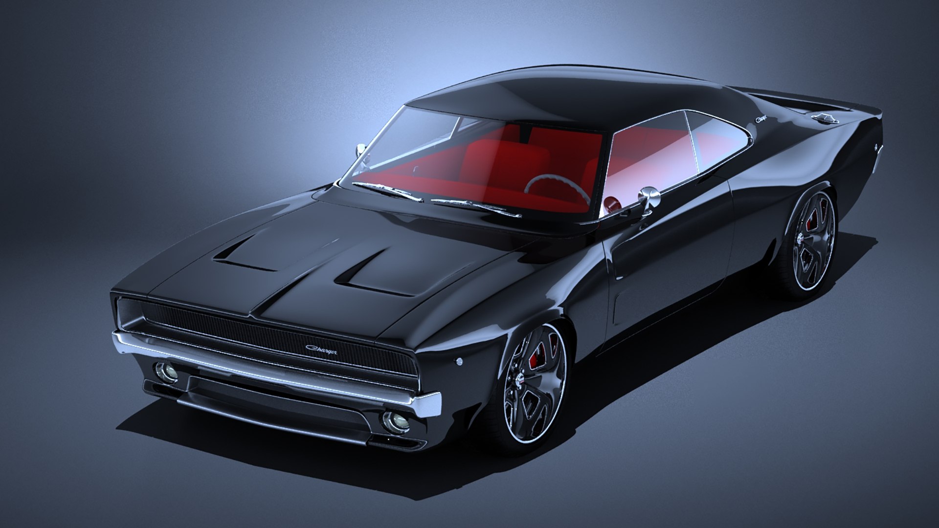 3D 1968 Charger Modified - TurboSquid 1975185
