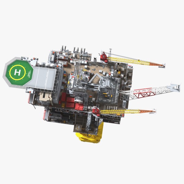 3D Shell Perdido Oil Platform Rigged for Modo - TurboSquid 2013459