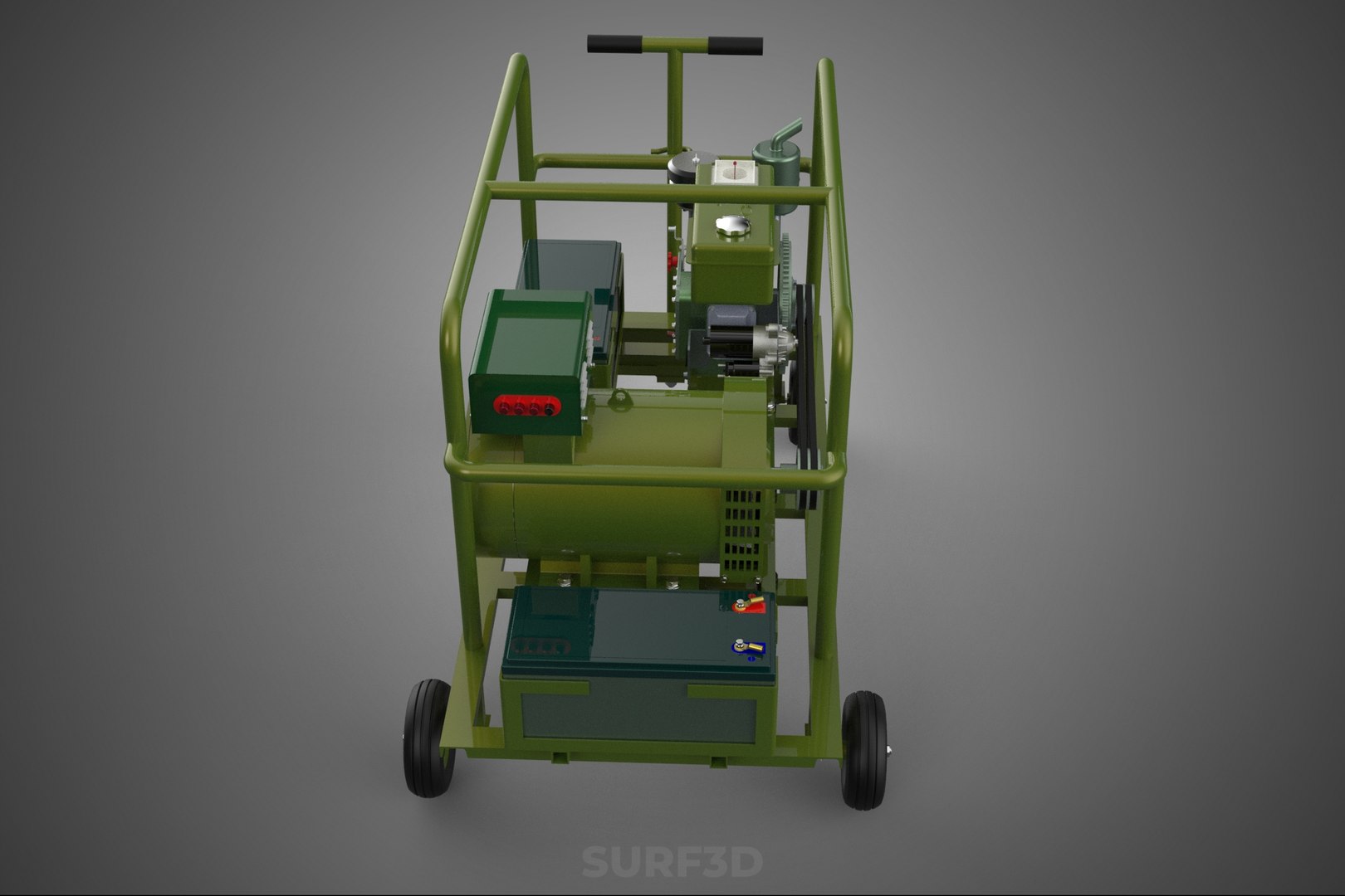 AUXILIARY POWER SUPPLY ARMY DEFENSE RECOVERY RESCUE OPERATIONS 3D Model ...