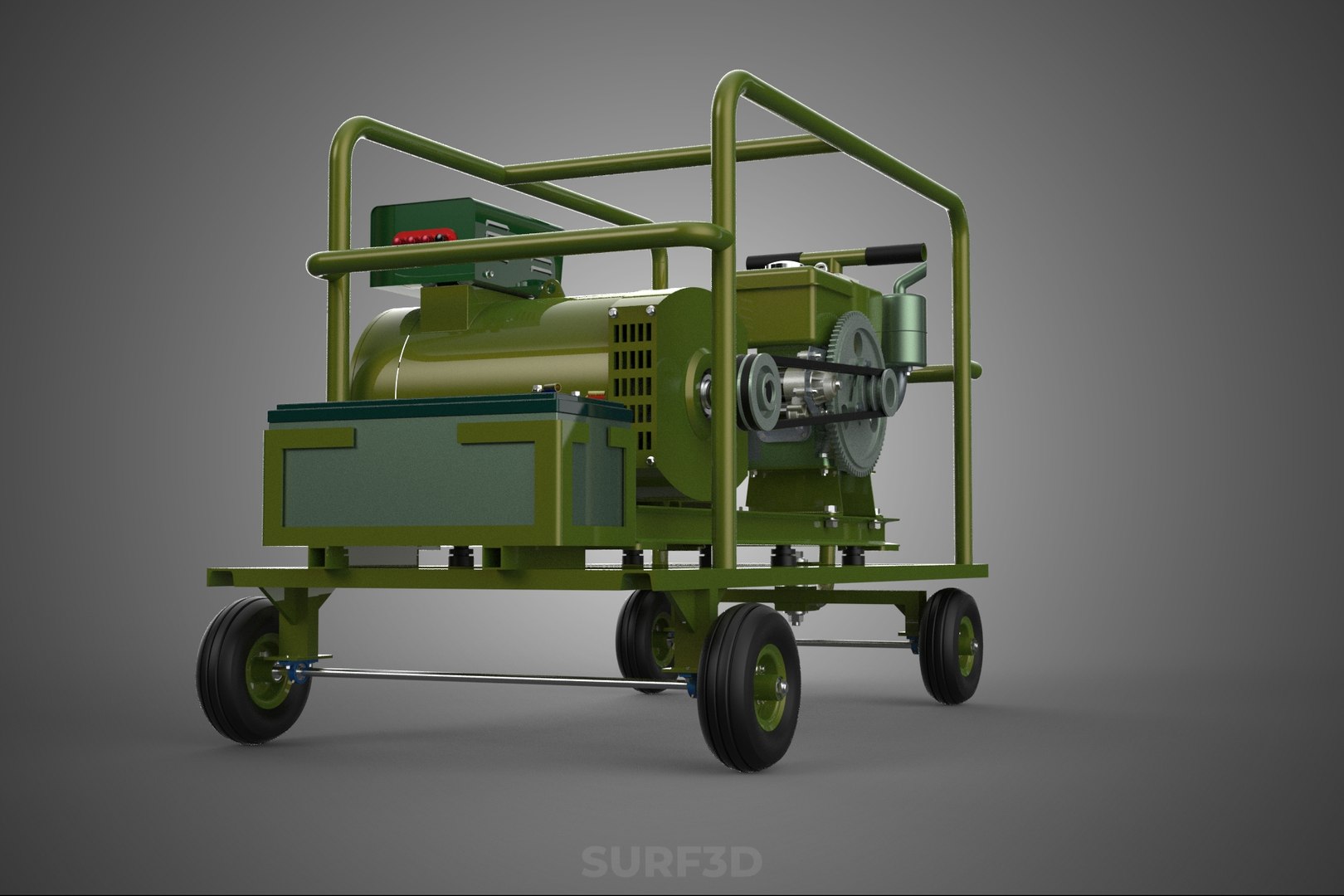 AUXILIARY POWER SUPPLY ARMY DEFENSE RECOVERY RESCUE OPERATIONS 3D Model ...