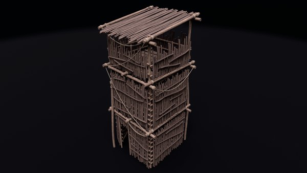 modelo 3d Atalaya medieval realista - TurboSquid 2111533