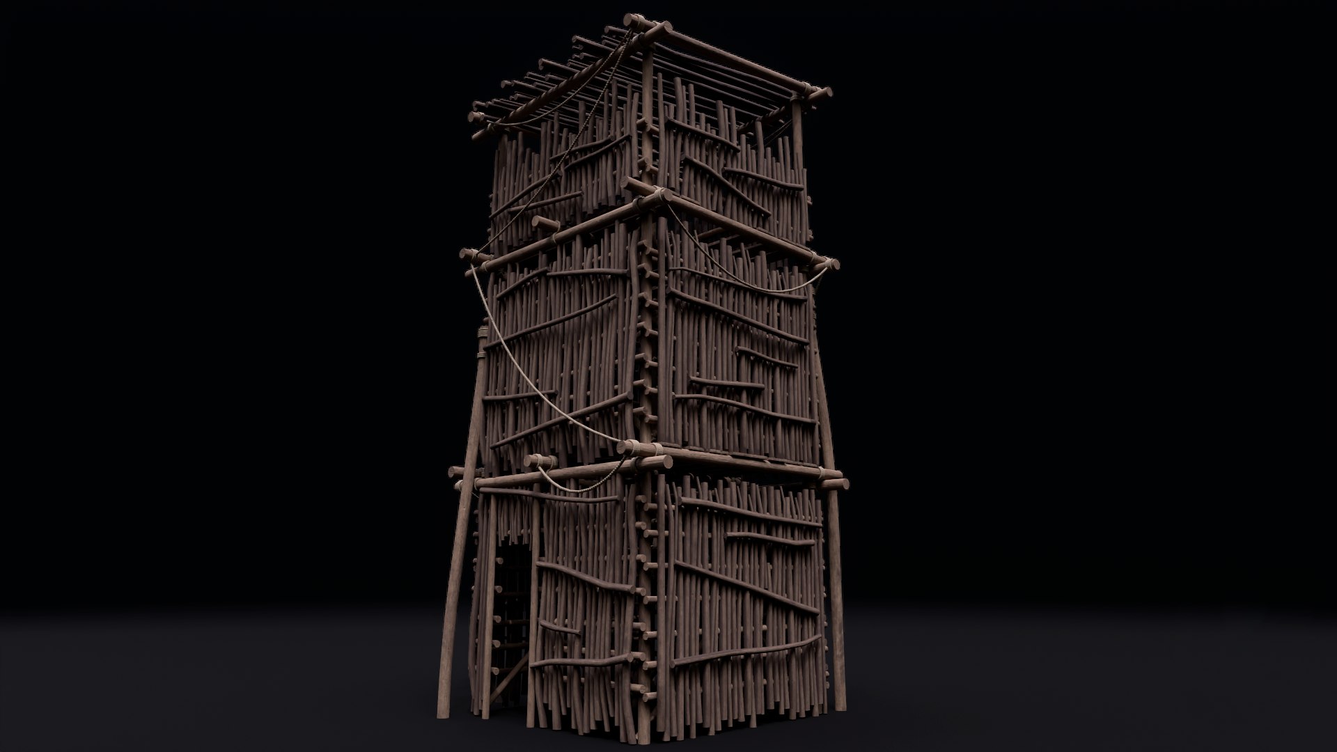 Realistic Medieval Watchtower 3D Model - TurboSquid 2111533