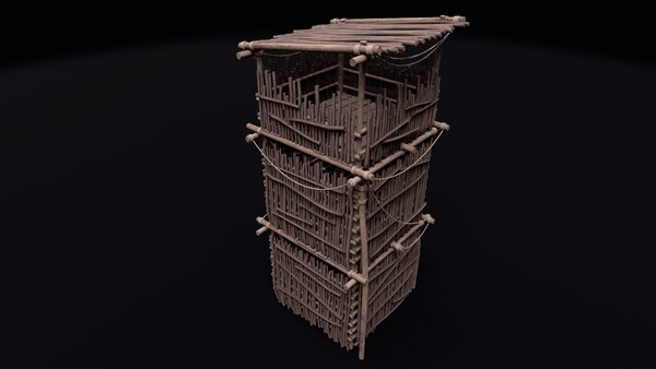 modelo 3d Atalaya medieval realista - TurboSquid 2111533