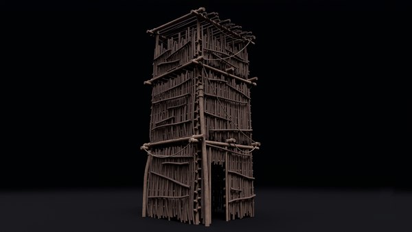 modelo 3d Atalaya medieval realista - TurboSquid 2111533