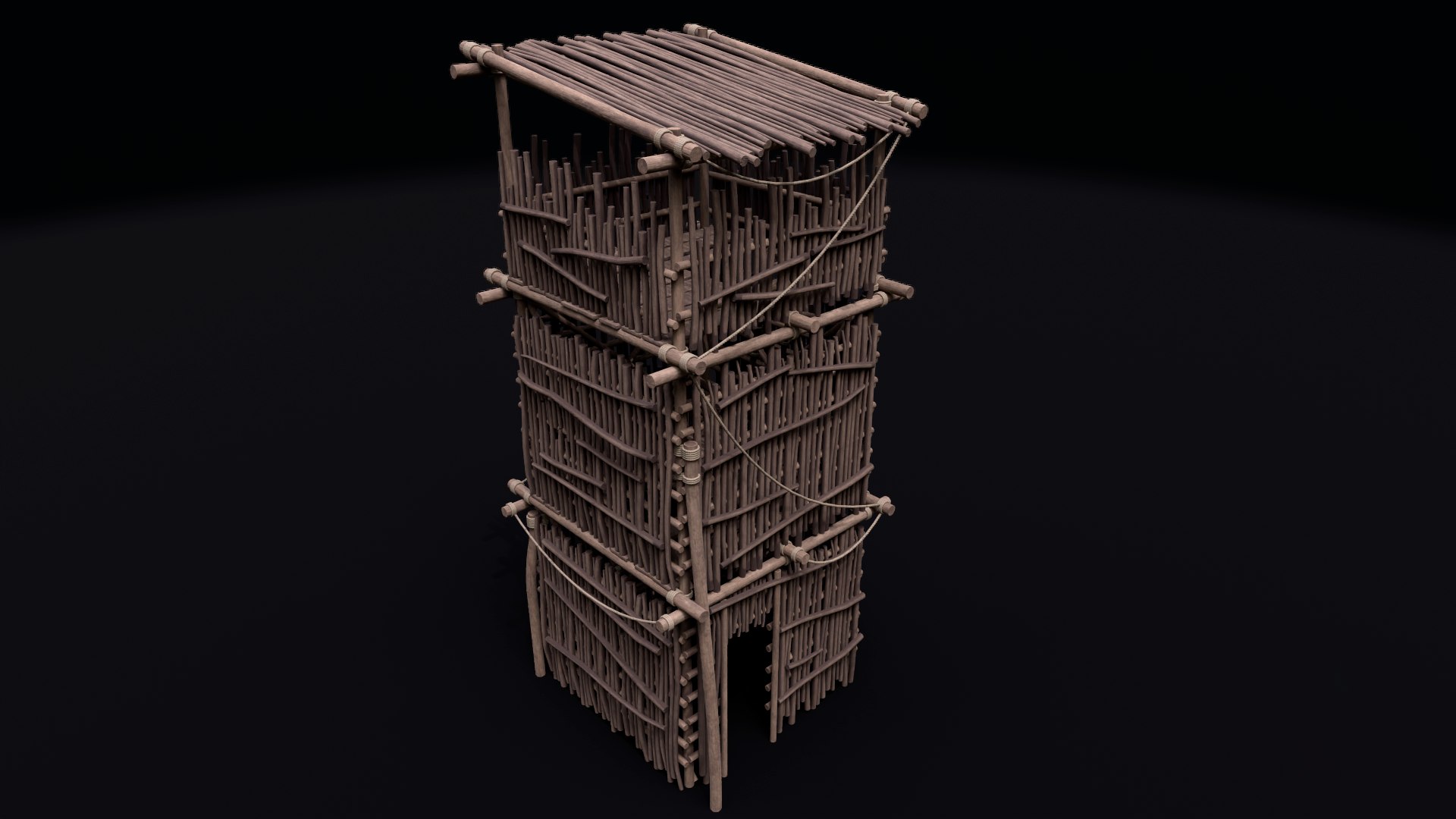 Realistic Medieval Watchtower 3D Model - TurboSquid 2111533