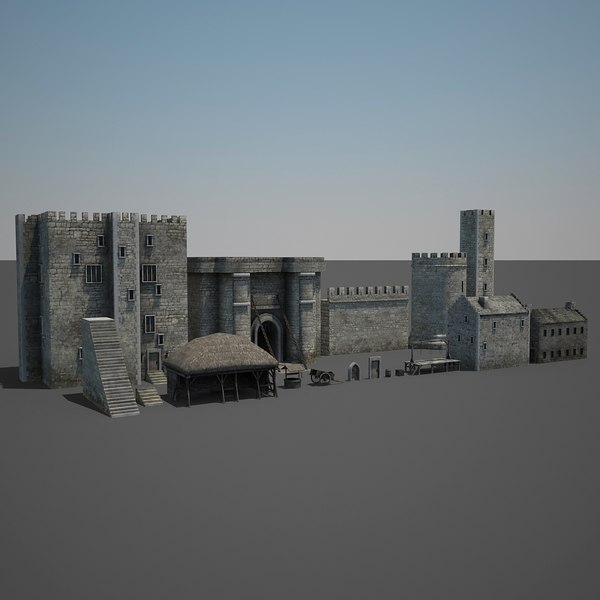 medieval castle 3d max