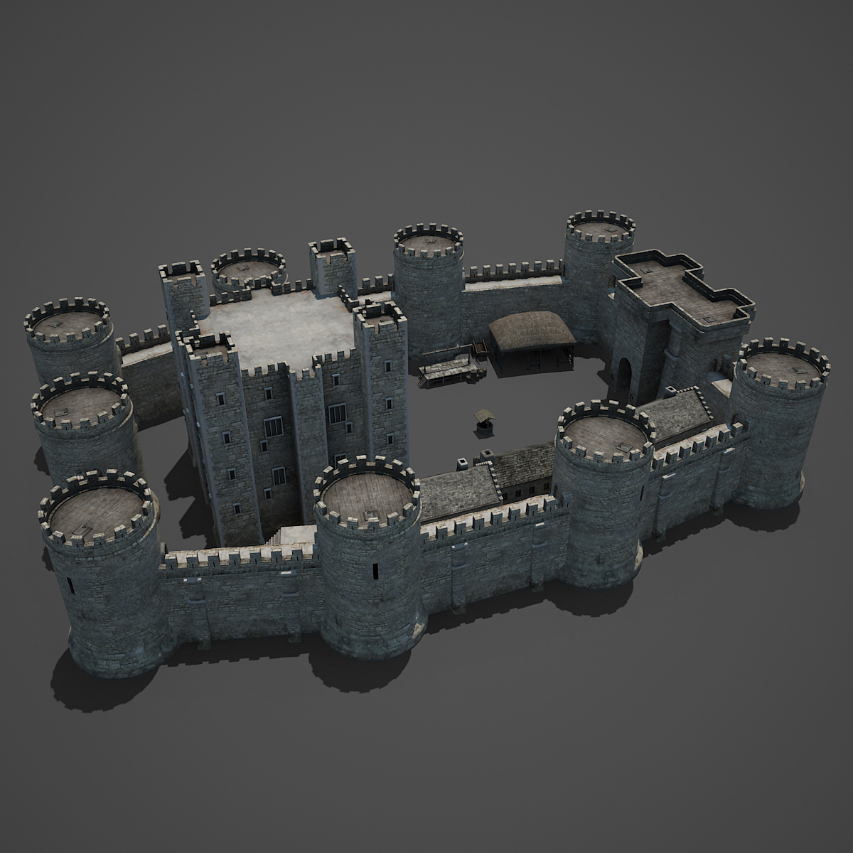medieval castle 3d max