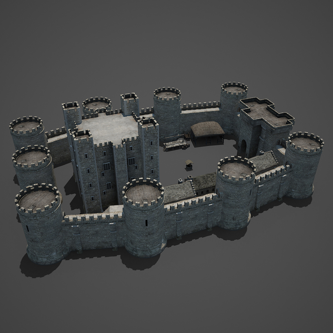 medieval castle 3d max