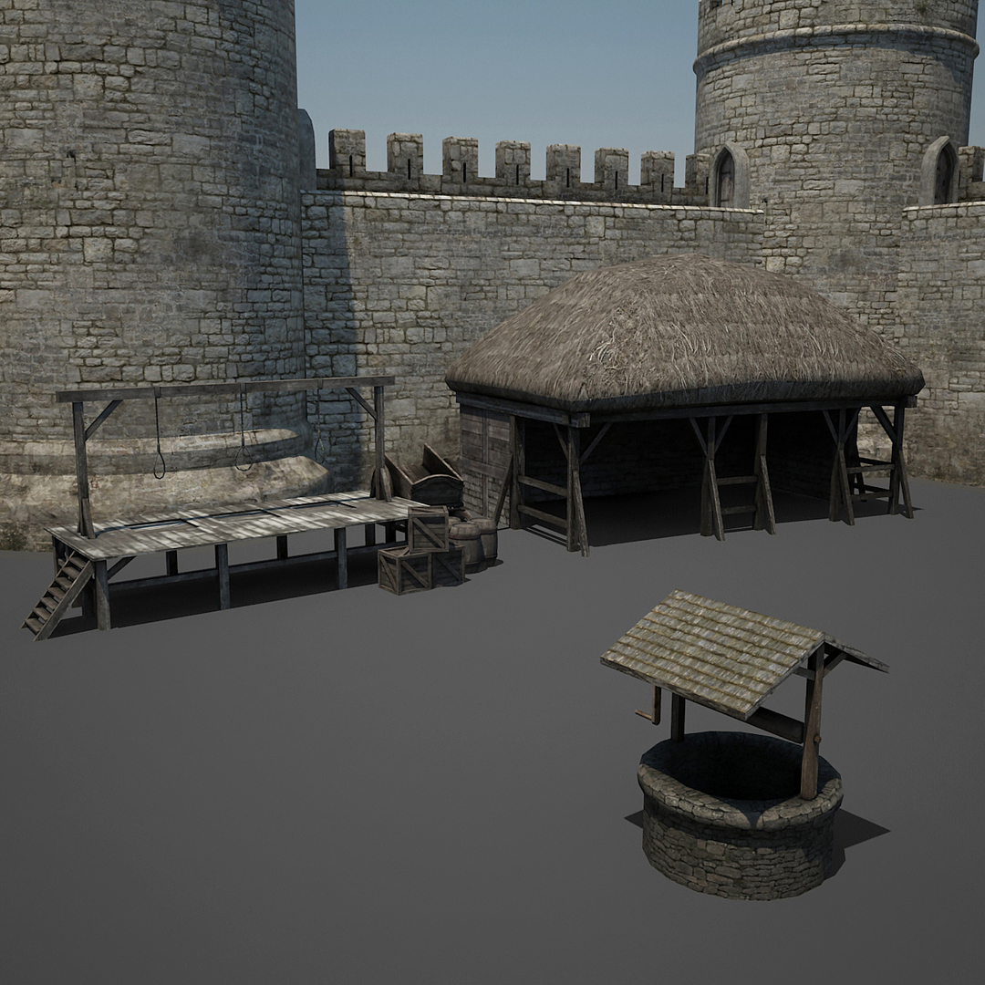 medieval castle 3d max