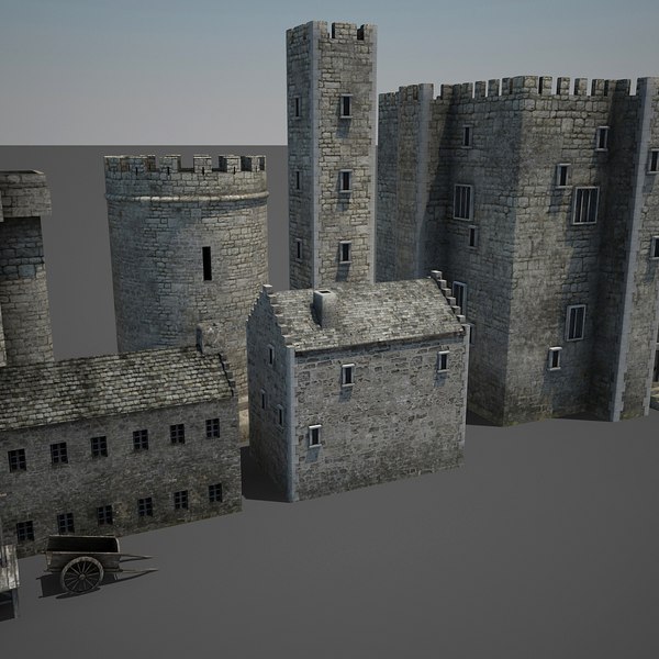 medieval castle 3d max