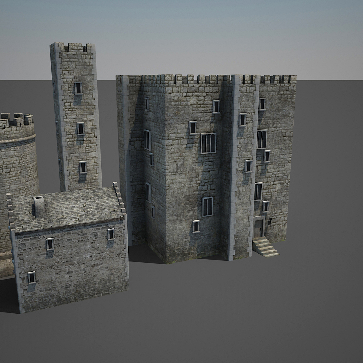 medieval castle 3d max