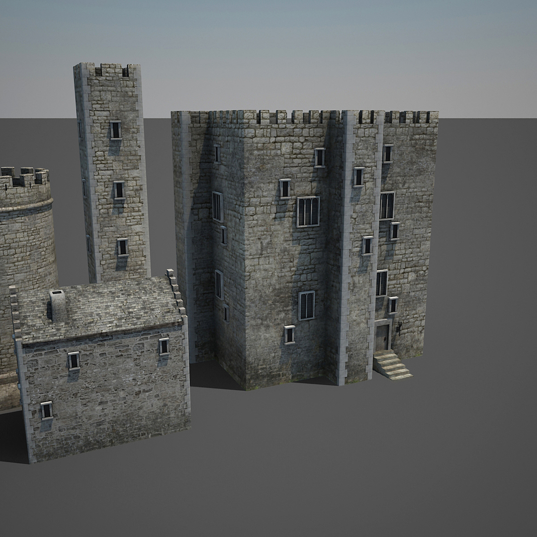 medieval castle 3d max