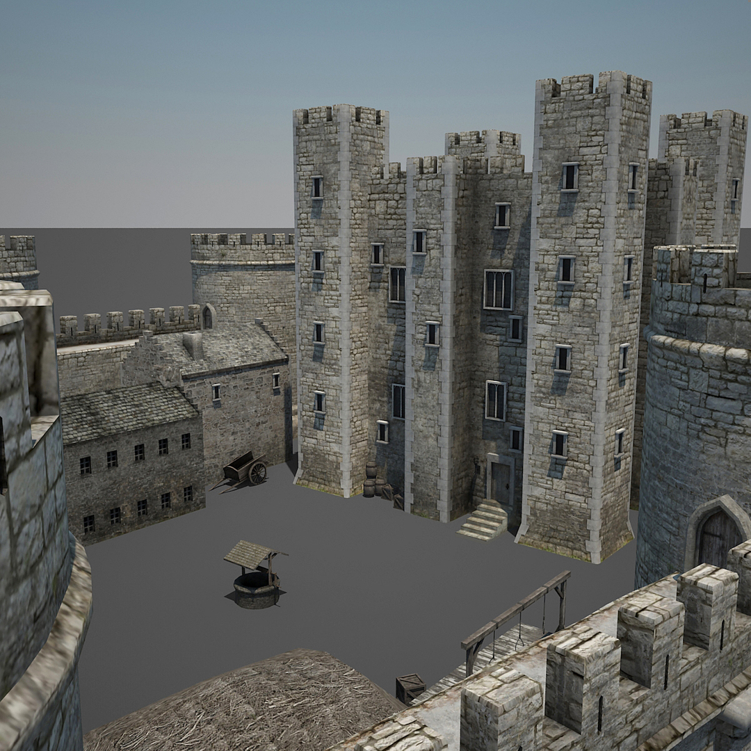 medieval castle 3d max