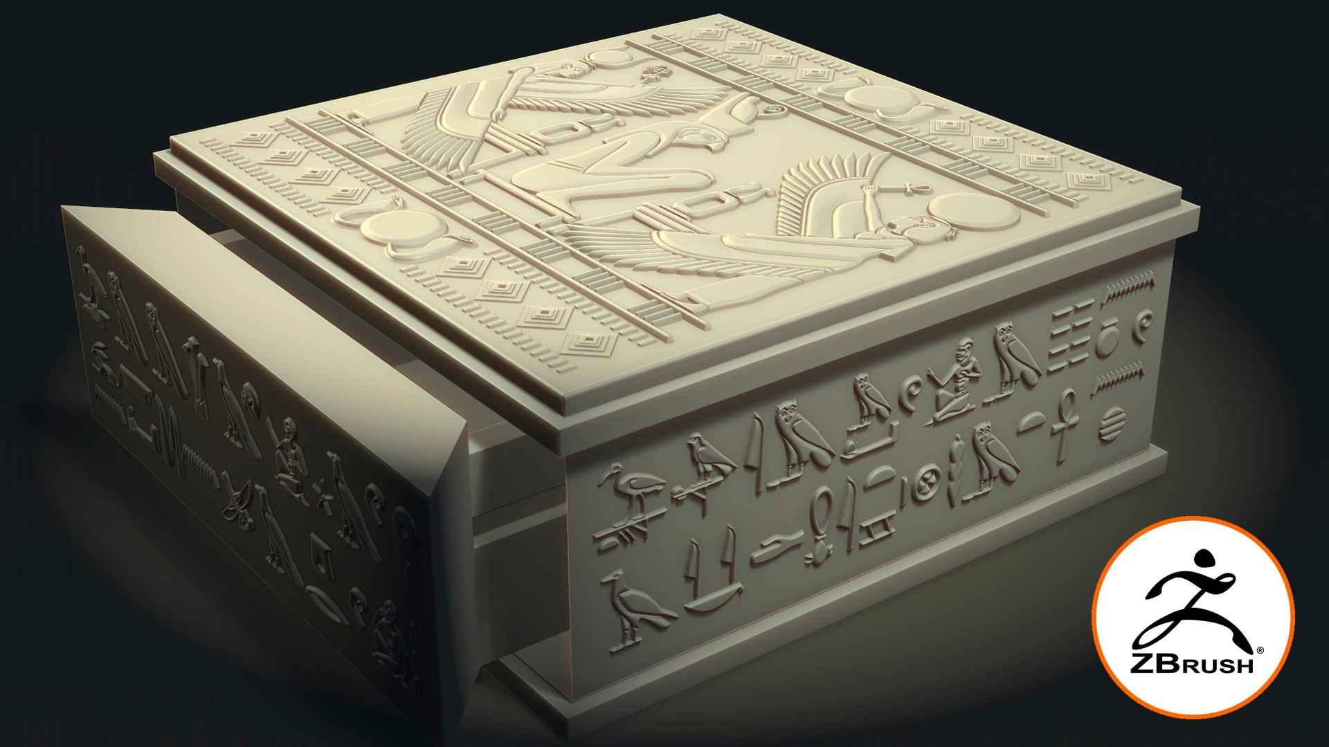 Egyptian Box 3D Model - TurboSquid 2019379
