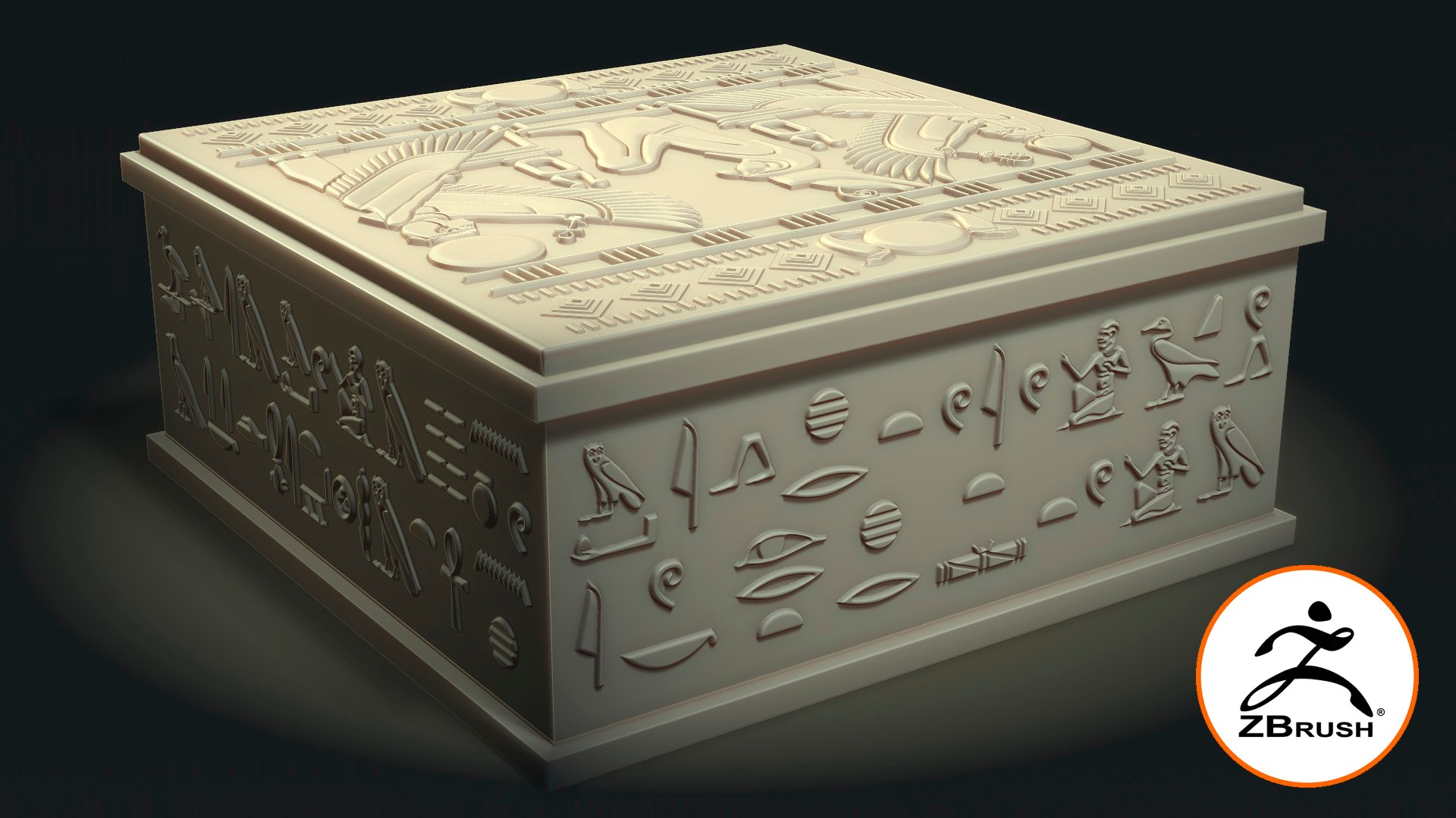 Egyptian Box 3D Model - TurboSquid 2019379