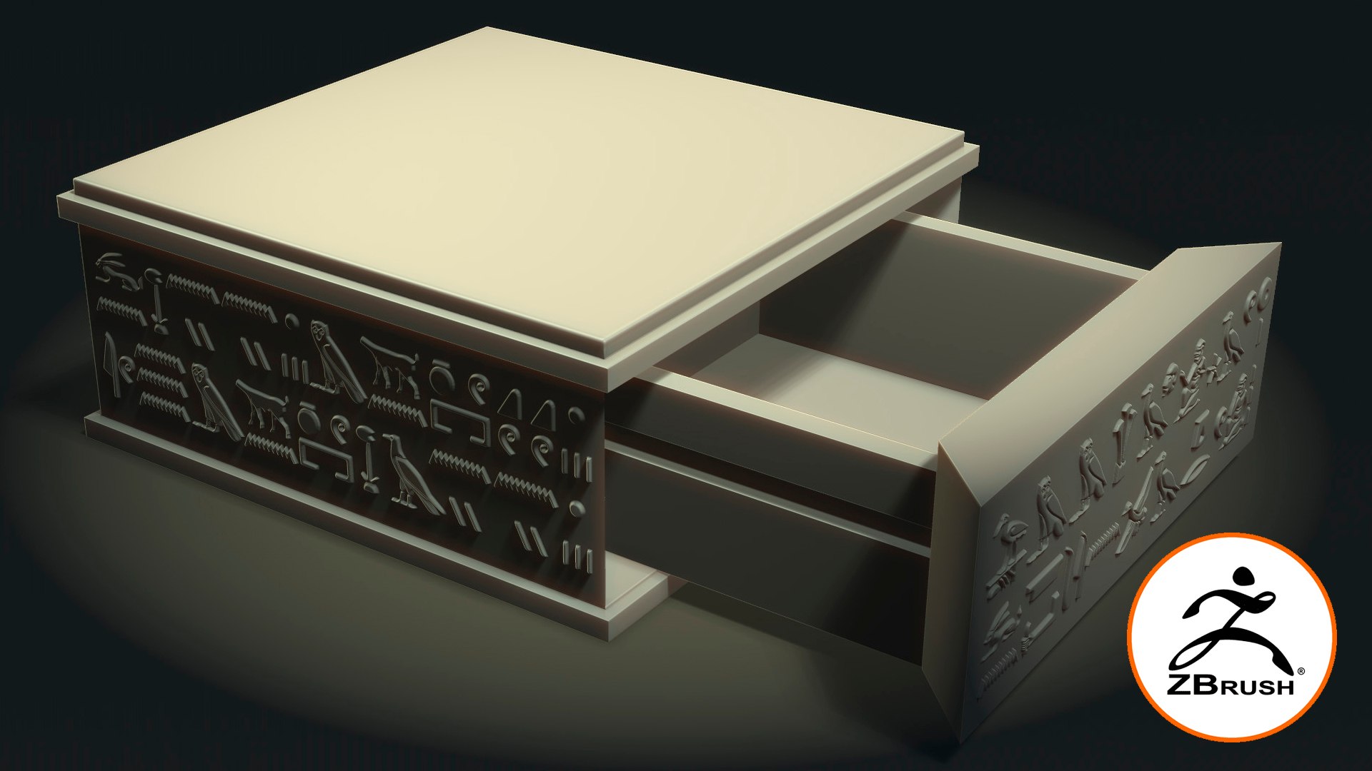Egyptian Box 3D Model - TurboSquid 2019379
