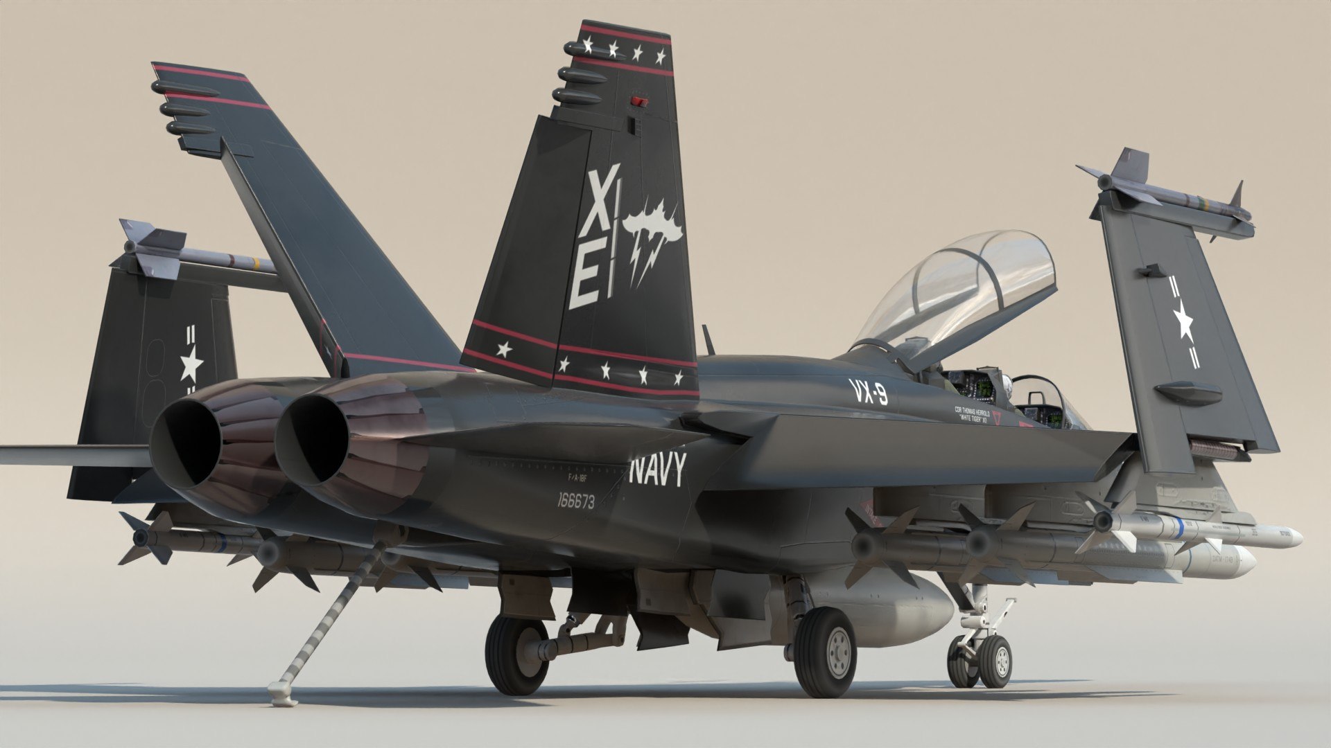 FA18F Vandy One SC Model - TurboSquid 2388132