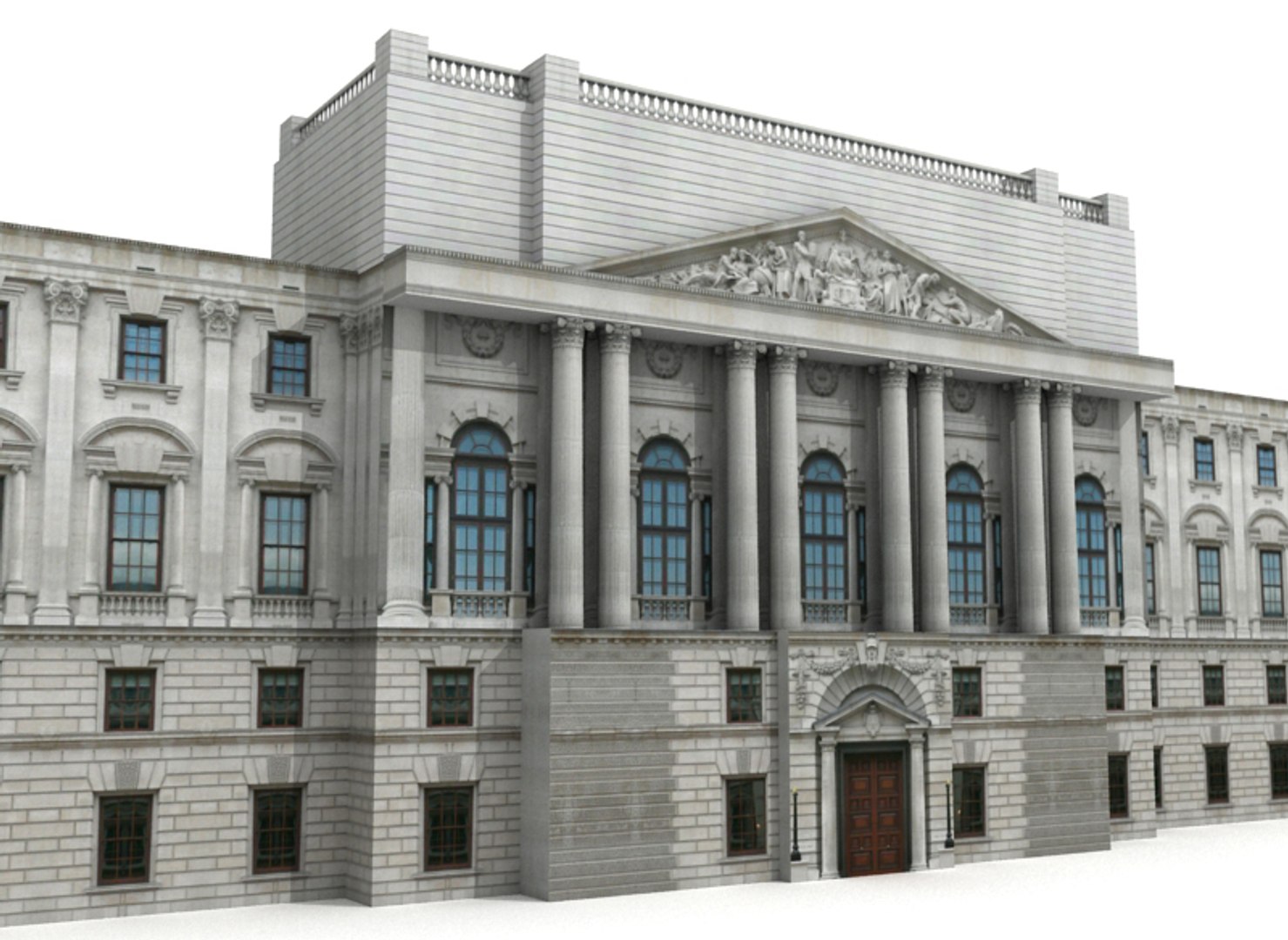 3d Model Hm Treasury Building