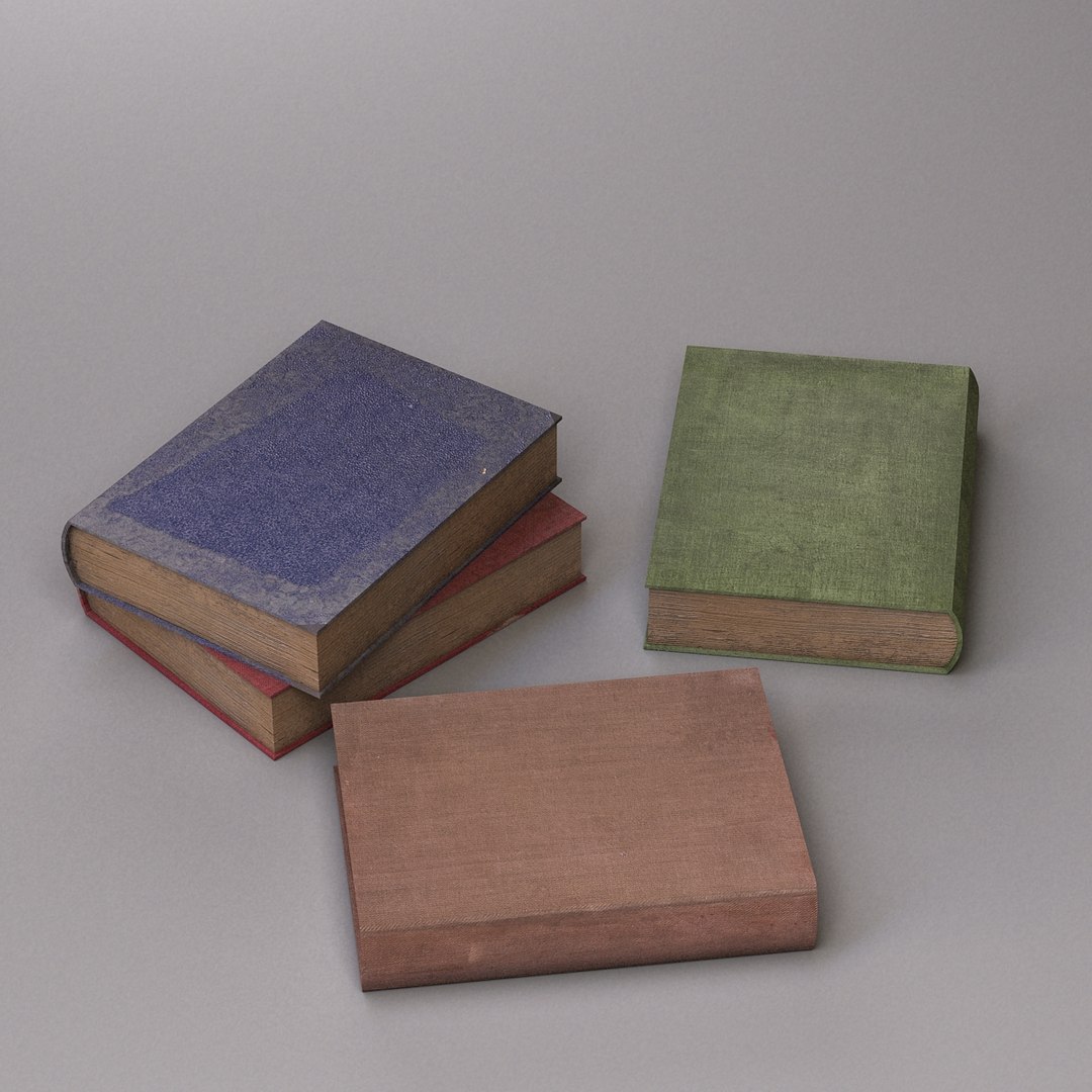 3D Old Books Model - TurboSquid 1262557