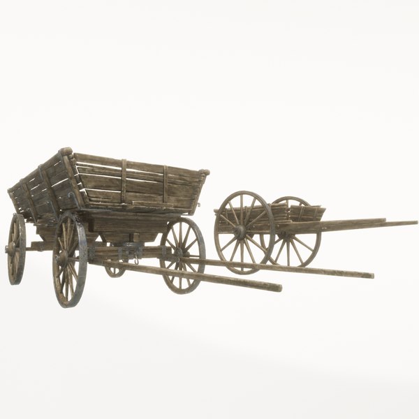 Old wooden carts 3D 모델 - TurboSquid 1977577