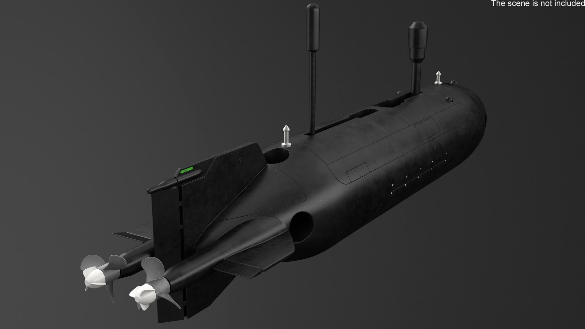 Submarine Drone Rigged for Maya 3D - TurboSquid 2183850