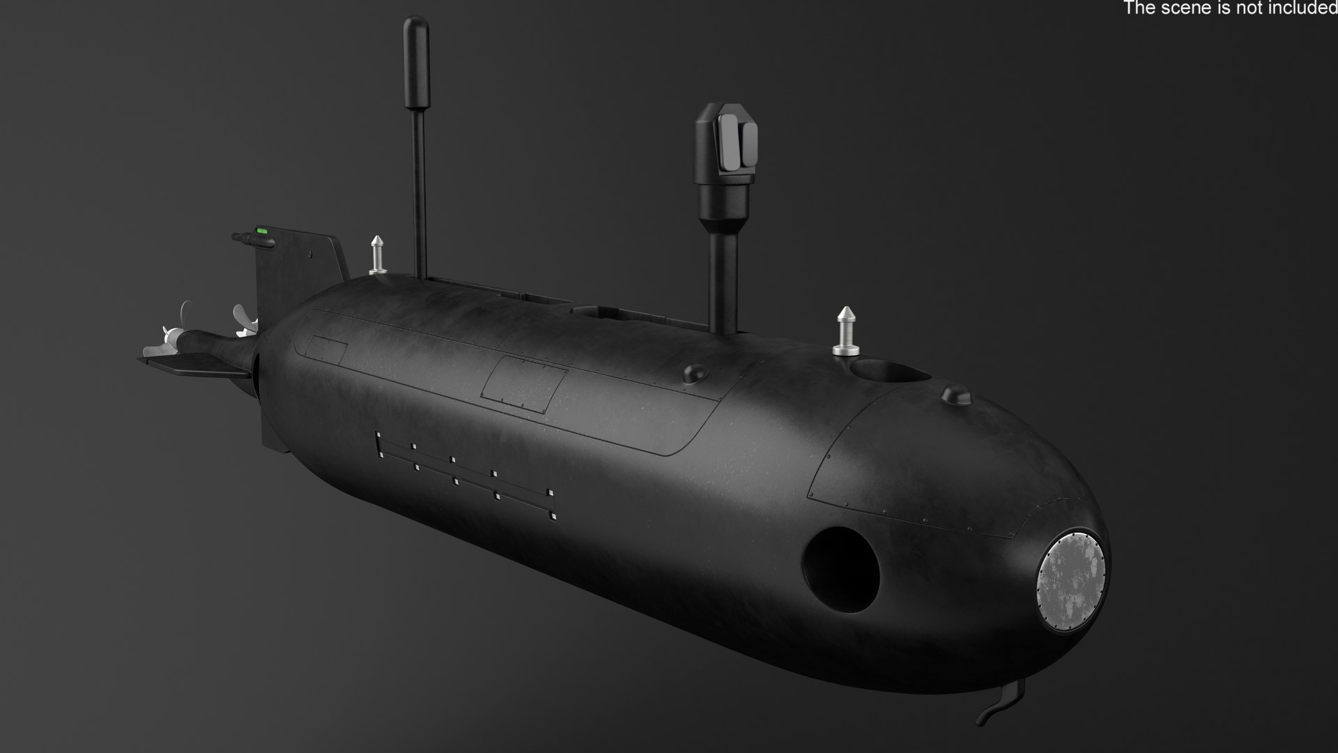 Submarine Drone Rigged for Maya 3D - TurboSquid 2183850