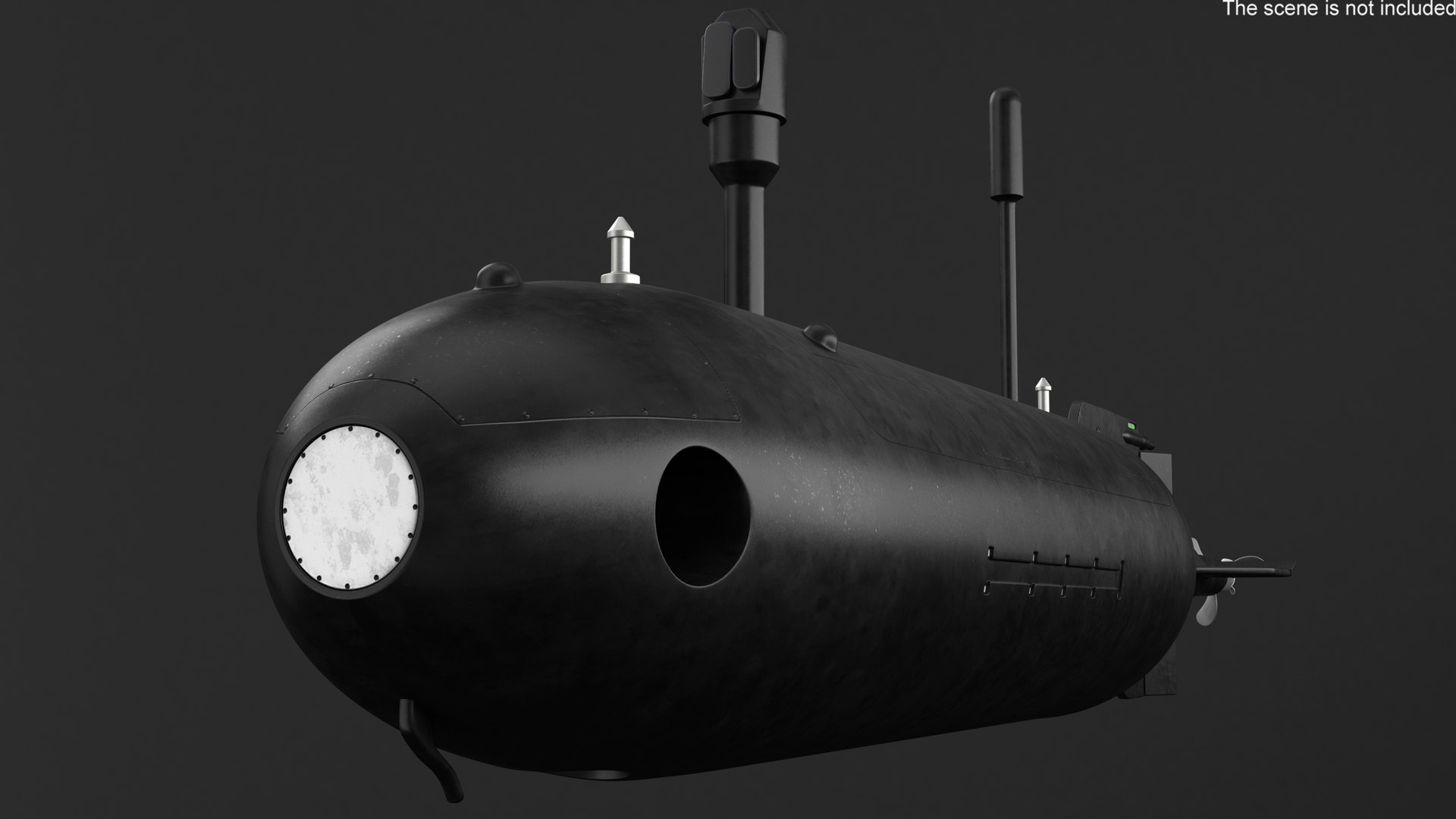 Submarine Drone Rigged for Maya 3D - TurboSquid 2183850