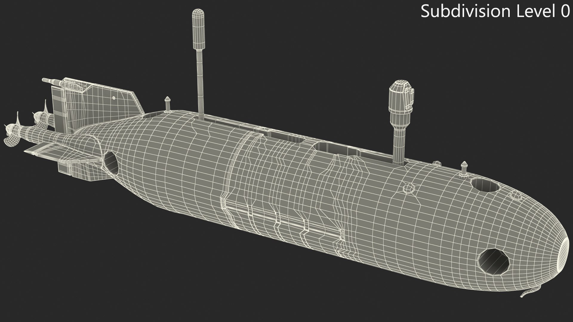 Submarine Drone Rigged for Maya 3D - TurboSquid 2183850