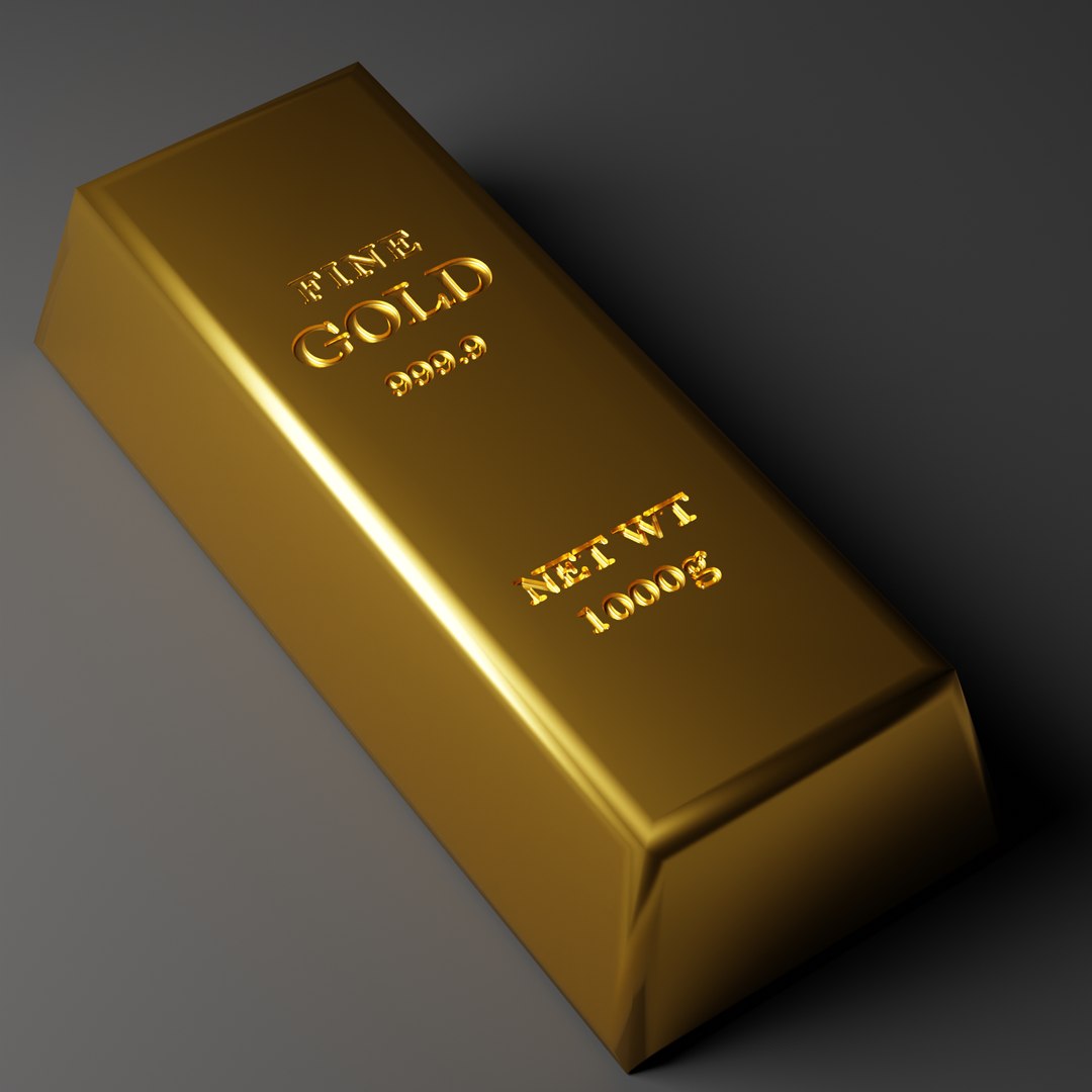 Golden Bar 3D Model - TurboSquid 1948614
