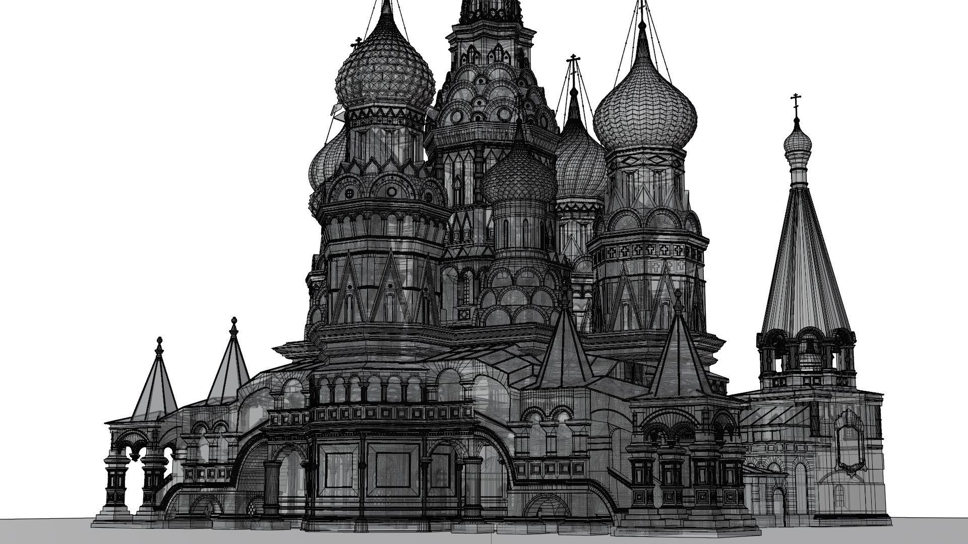 3D Model ST Basils Cathedral - TurboSquid 2103199