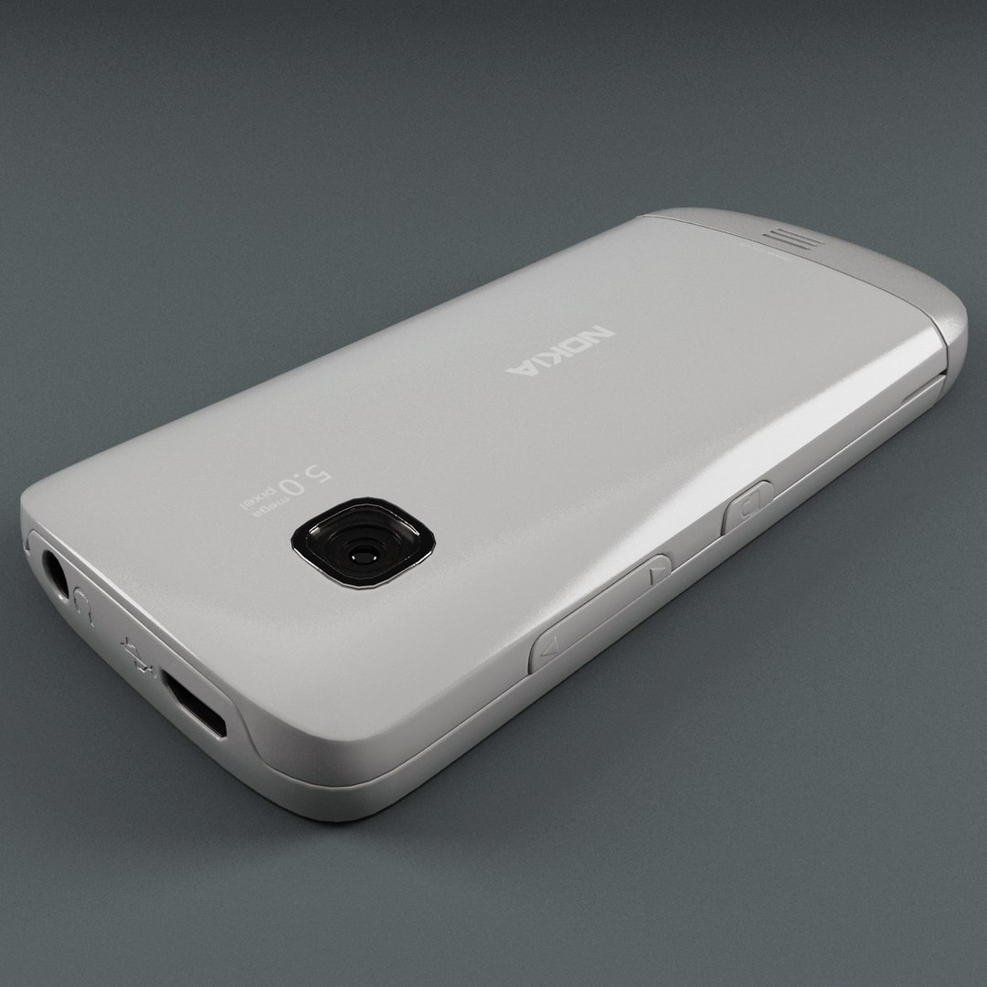 3d Model Nokia C5-03 White-grey