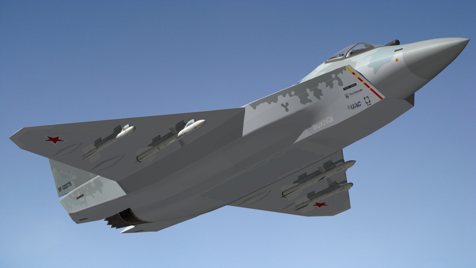 3D Sukhoi SU75 Checkmate Model - TurboSquid 1770180