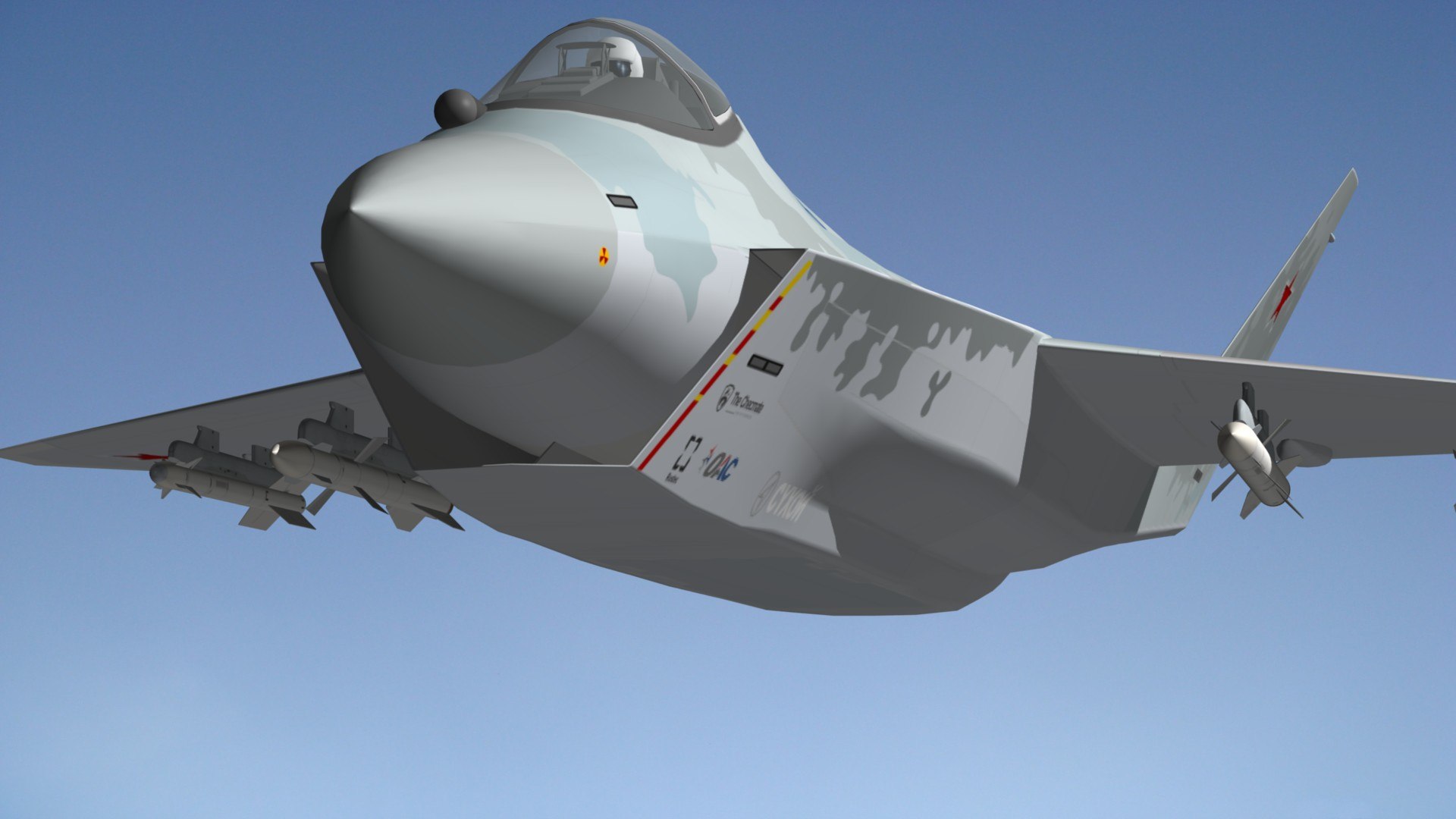 3D Sukhoi SU75 Checkmate Model - TurboSquid 1770180