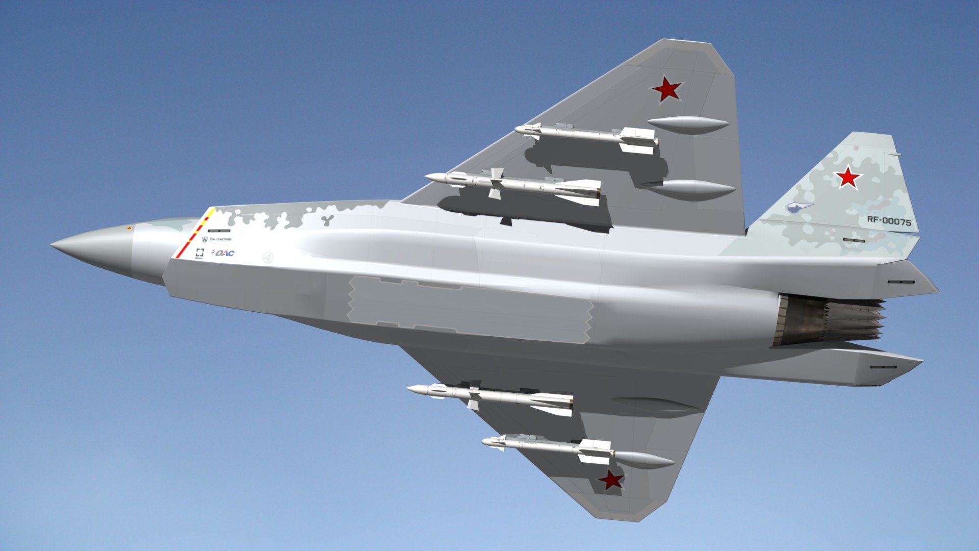 3D Sukhoi SU75 Checkmate Model - TurboSquid 1770180