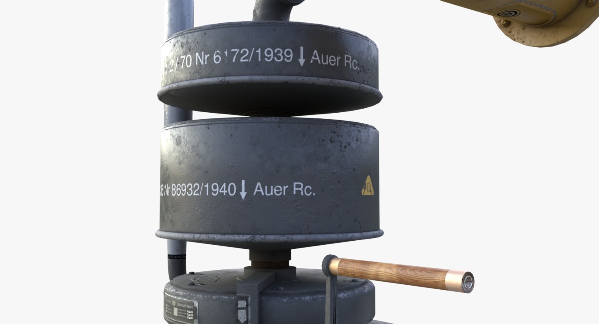 Air-filter German Bunker Filter 3D Model - TurboSquid 1427161