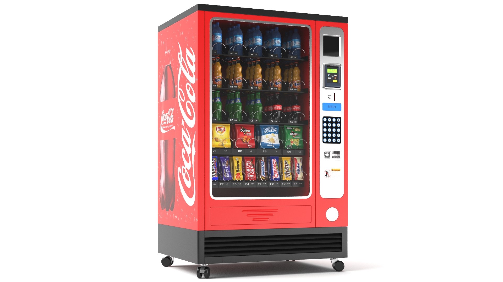 3D Detailed Cola Vending Machine model - TurboSquid 2102940
