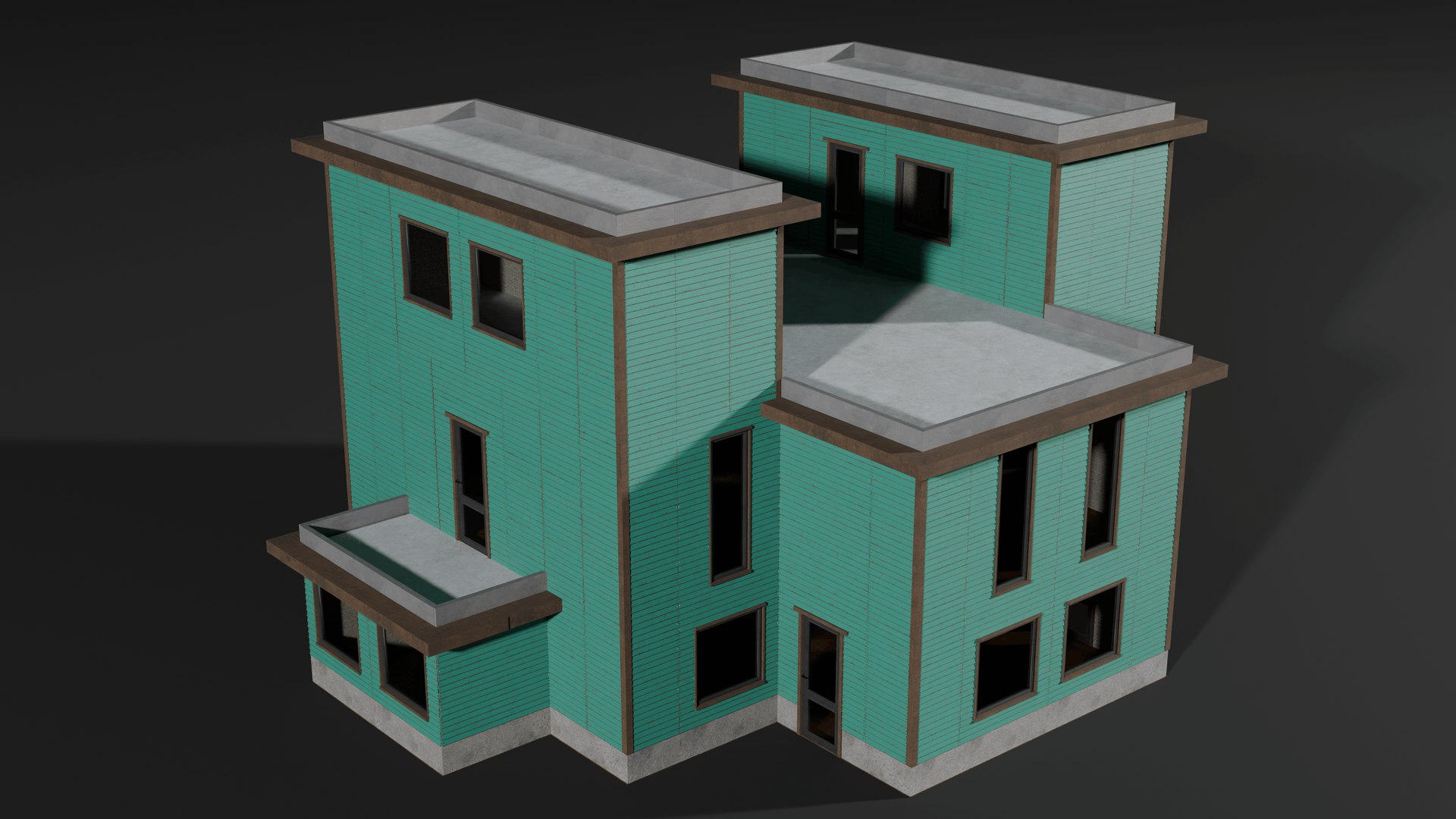 3D Modular Wooden House Kit - TurboSquid 2364706