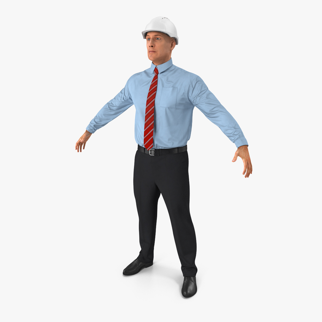 3D Construction Engineer Hardhat Rigged Model - TurboSquid 1158123
