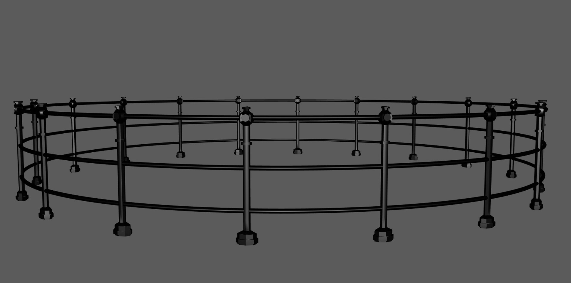 Free 3D Fence Circular - TurboSquid 1172397