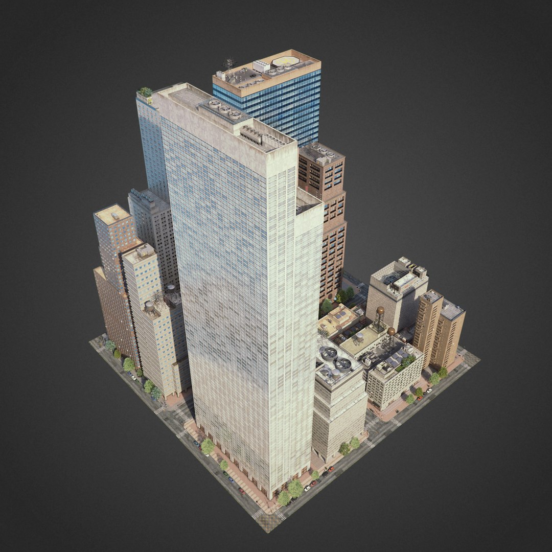 City exterior streets 3D model - TurboSquid 1513206