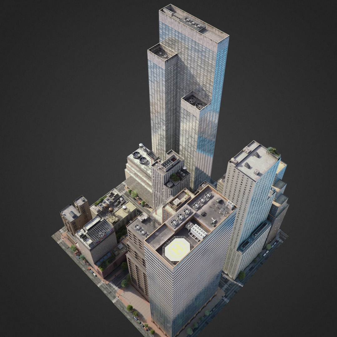 City exterior streets 3D model - TurboSquid 1513206