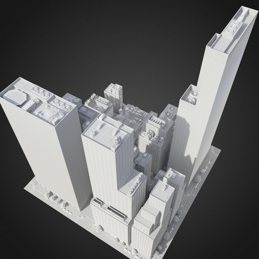 City exterior streets 3D model - TurboSquid 1513206